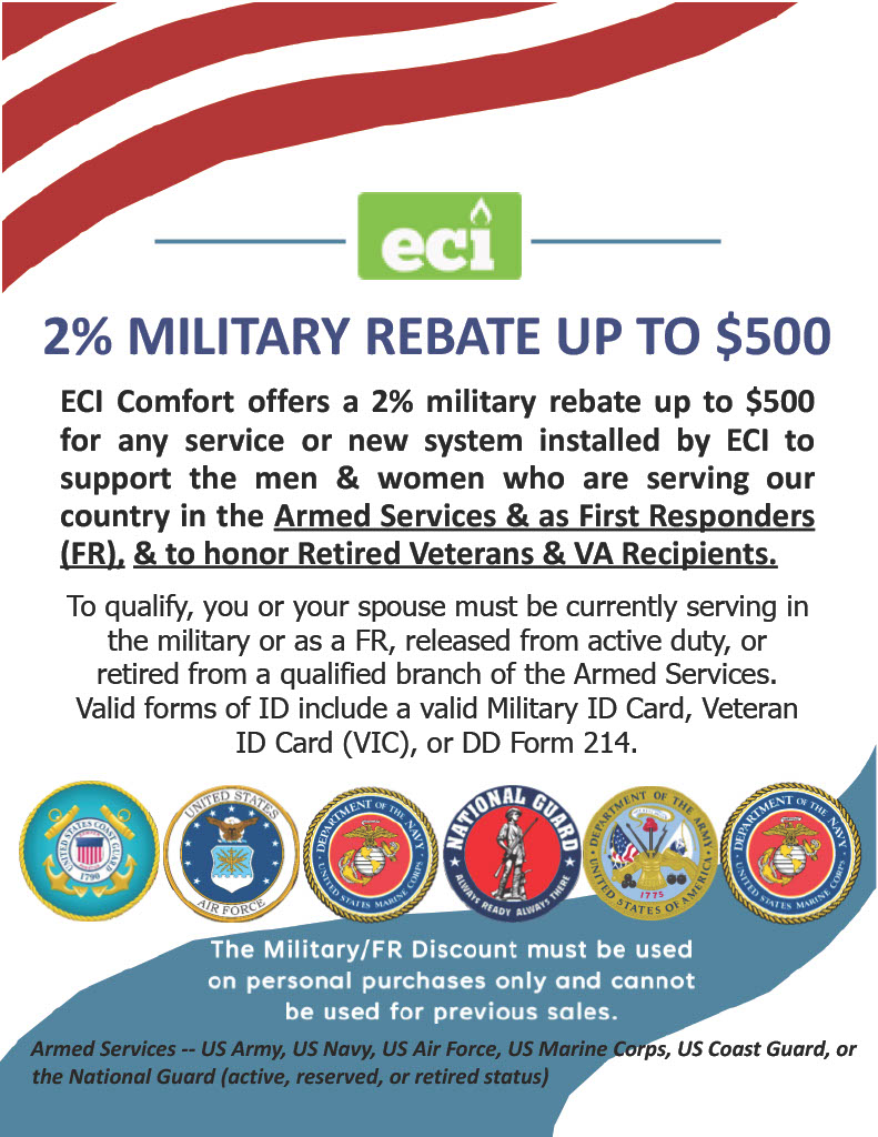 Military First Responder Rebate - ECI Comfort